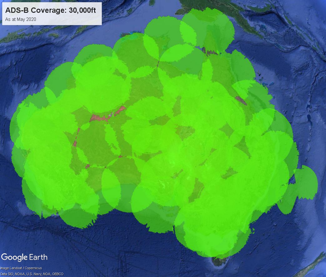 ADS-B coverage - Airservices