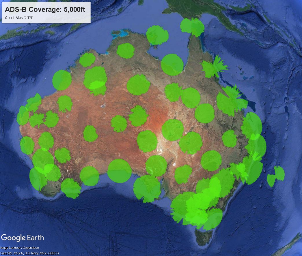 ADS-B coverage - Airservices
