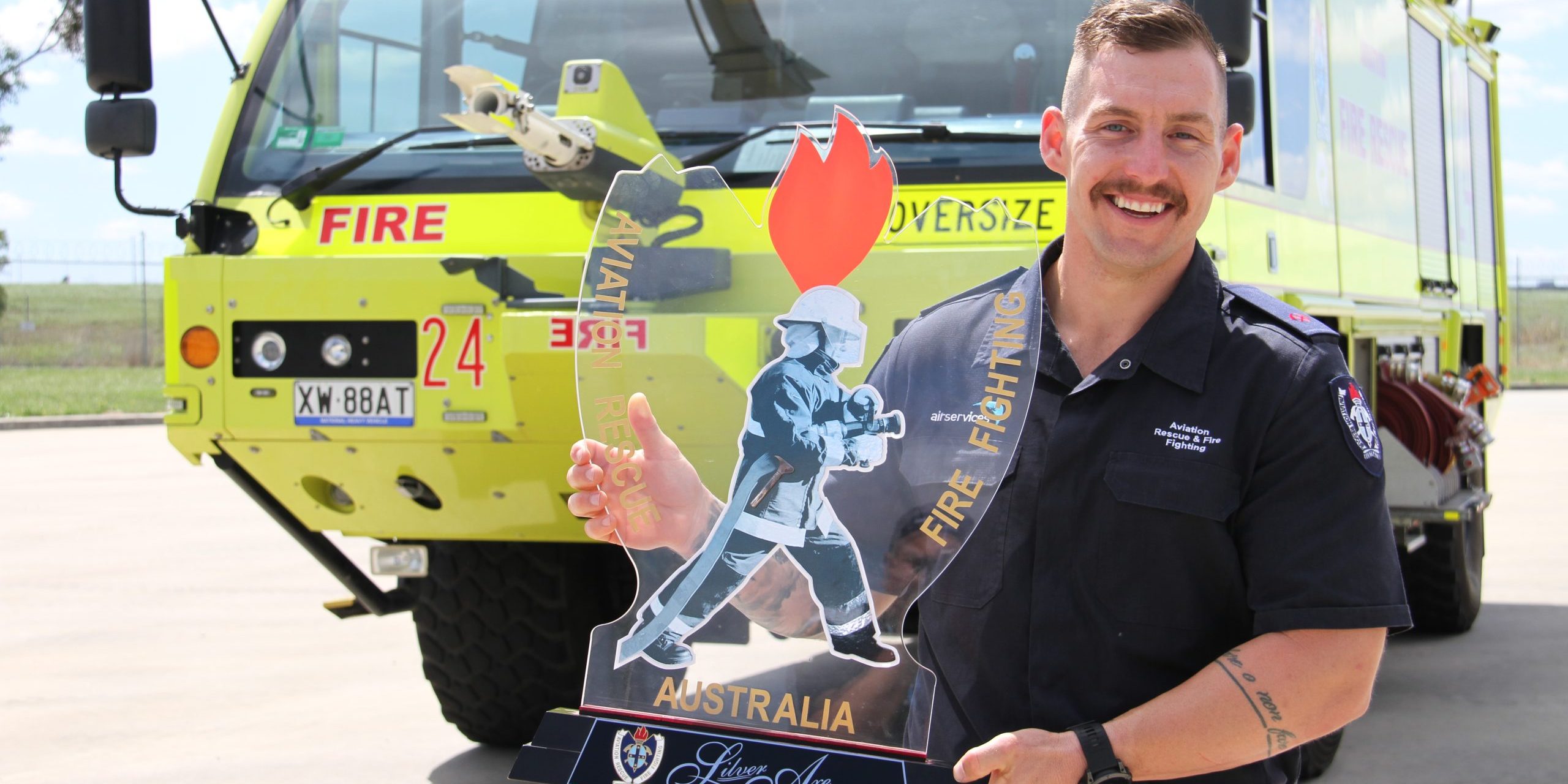Airservices’ Aviation Rescue Fire Fighting service top recruit brings ...